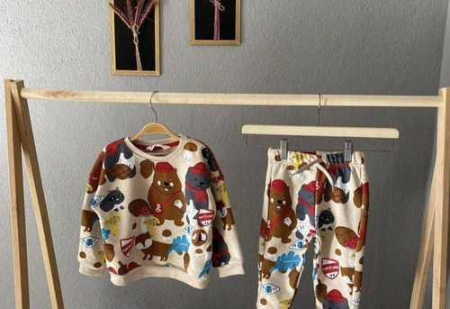 Детский костюм H&M с бобрами 98-104 см