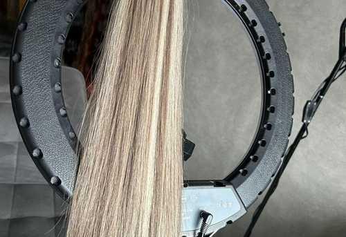 Русые блонд натуральные волосы