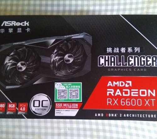 Asrock Radeon RX 6600 XT Challenger D 8GB OC новая