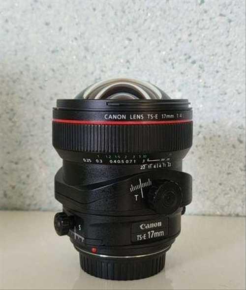 Объектив Canon TS-E 17mm f/4L tilt-shift