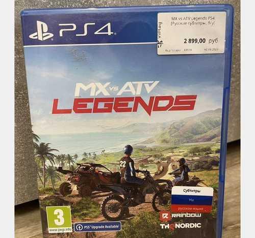 Диск MX vs ATV legends для ps4/ps5