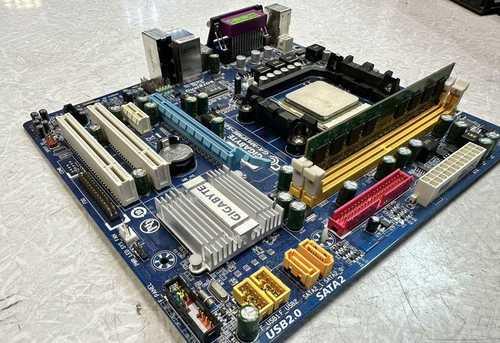 Материнская плата с процессором AM2+ памятью DDR2