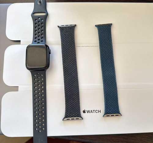 Часы apple watch 7 45 mm nike