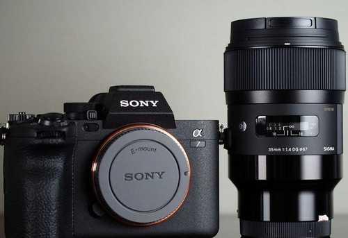 Sony A7 IV Kit Sigma 35mm f/1.4 DG HSM Art новый