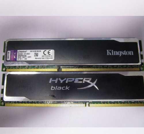 Оперативная память 4GB Kingston 1600Mhz HyperX Bla