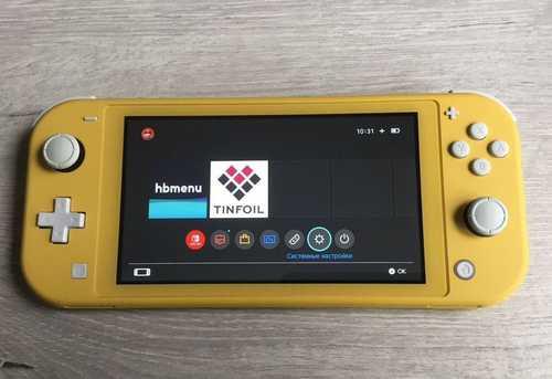 Nintendo Switch Lite чип 128 гб как новая yellow