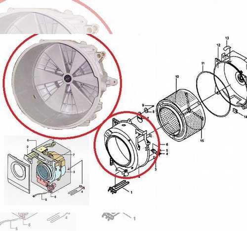 Бак\барабан\крестовина LG DirectDrive бери и ставь