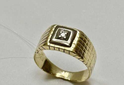 Кольцо золотое с бриллиантом 17 р.(L14)