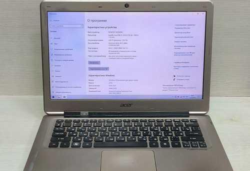 13.3" Acer Aspire S3 MS2346, 500 ГБ, Core i5-2467M, RAM 4 ГБ, Intel HD Graphics 3000