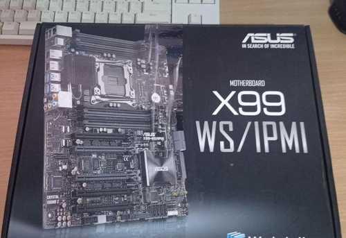 Материнская плата asus X99-WS/ipmi 2011V3+Процессо