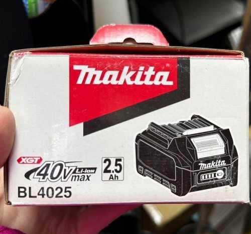 Аккумулятор Makita BL4025 XGT (40В; 2.5Ач)