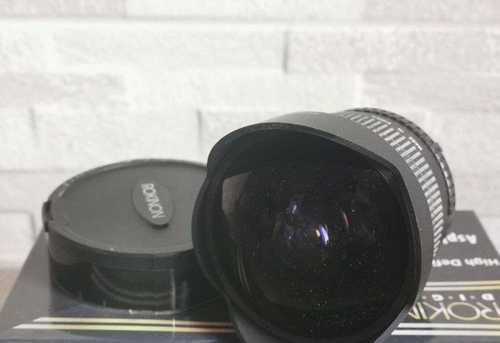 Rokinon Aspherical Fisheye Lens 8mm f3.5