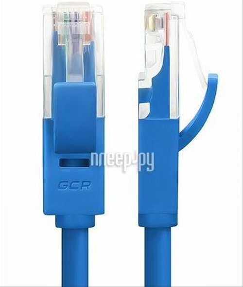 GCR UTP 24AWG cat.5e RJ45 T568B 1m Blue GCR-LN