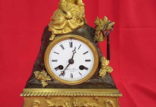 Часы каминные старинные антикварные Франция