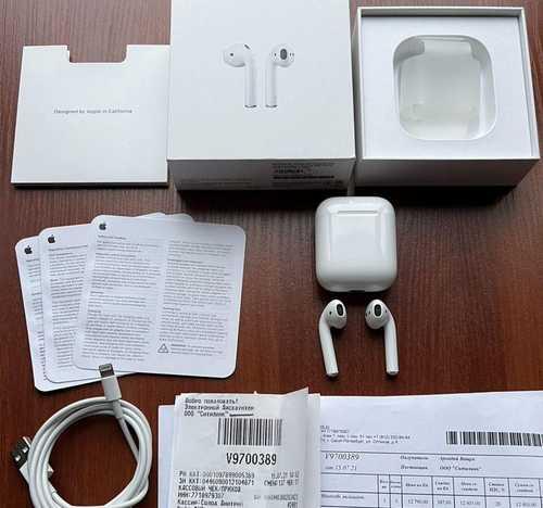 Apple AirPods 2 оригинал (настоящие)