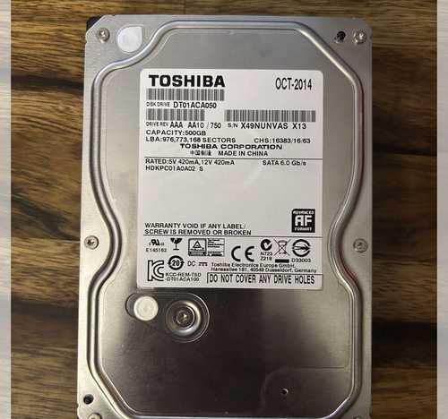 Жесткий диск Toshiba 500 гб