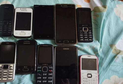 Мобильные телефоны 10шт