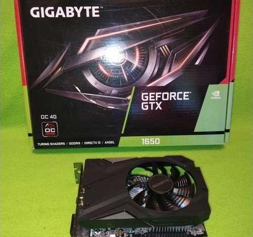 Видеокарта GeForce GTX 1650 Gigabyte D6 OC 4G