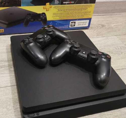 Sony Playstation 4 Slim 1TB  2 джойстика