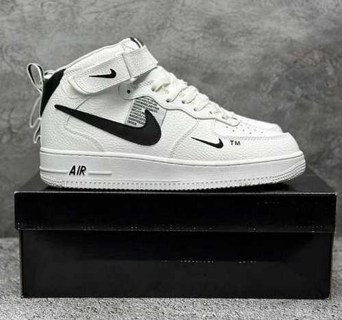 Мужские зимние кроссовки Nike air force 1 высокие