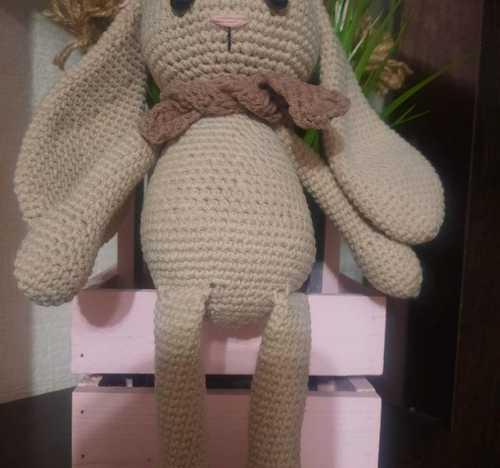 Мягкая игрушка заяц ручной работы