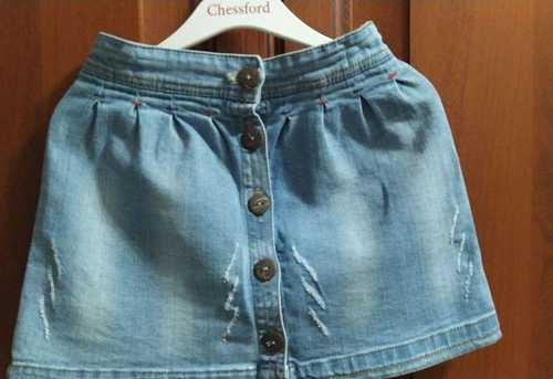 Юбка джинсовая для девочки. Размер 104