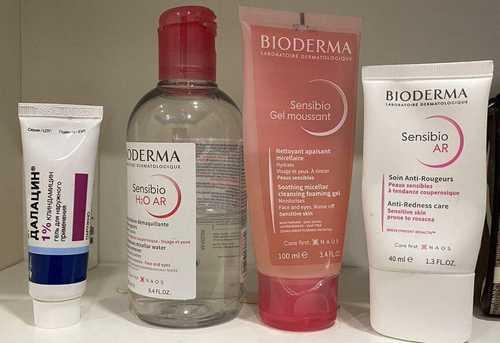 Bioderma гель крем мицелярная вода