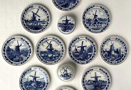 Настенная тарелка Blue Delft
