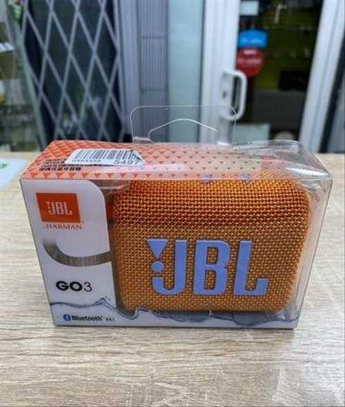 Новая Портативная колонка JBL Go 3 ораньжевый
