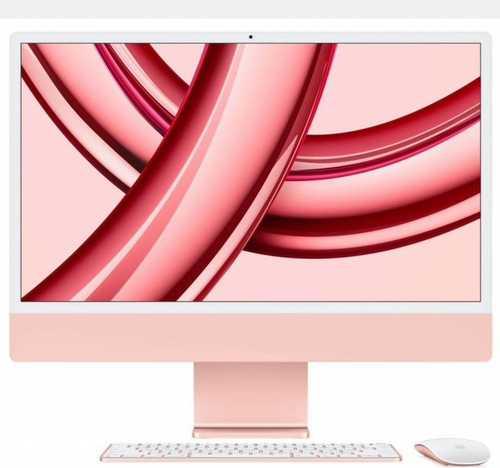 iMac 24" 2023 (M3, 256 Gb SSD) Розовый (mqrt3)