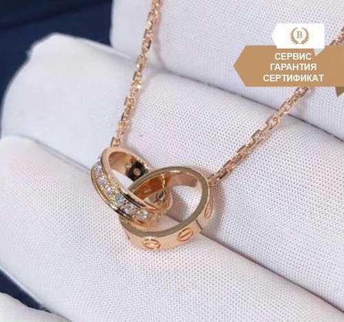 Браслет Cartier Love розовое золото 18 бр. 0.2241 ct