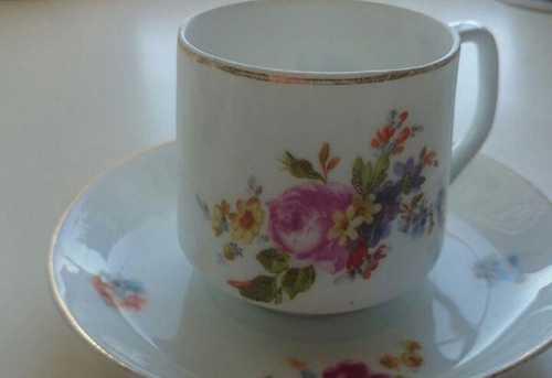 Чашечка кофейная, чайная, фарфор 1890х гг