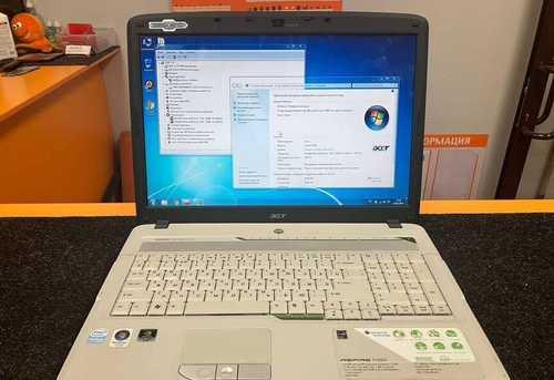 Б/У ноутбук Acer Aspire 7720Z T2390/RAM 4GB/HDD 25