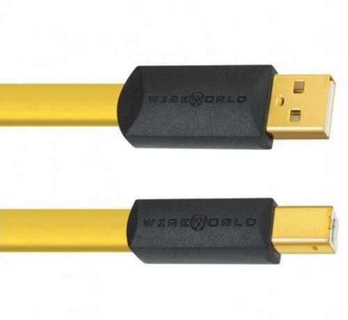 USB кабель Wireworld Chroma 8 USB 2.0 A-B Flat Cab