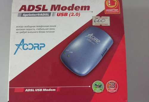 Модем adsl Acorp Sprinter usb