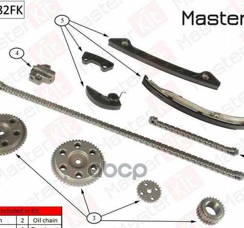 Комплект цепи грм mazda 6 2.3 MPS Turbo L3C1 02-07