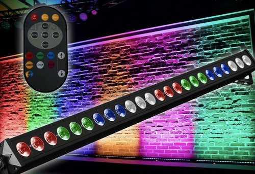 LED BAR 24X4W rgbw 3IN1 + Пульт ду новые