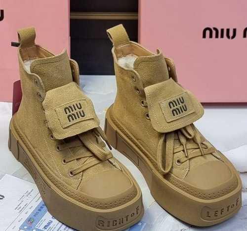 Ботинки miumiu зимние 37