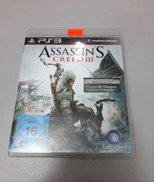 Assassin's Creed 3 диск для PS3