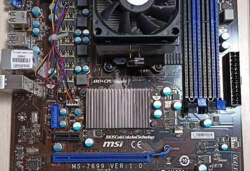 Мат. плата 760GA-P43 (FX) + процессор AMD FX 6300