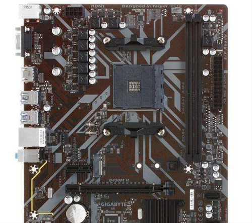 Плата gigabyte AM4 B450 B450M H 2xDDR4 1xPCI-Ex16