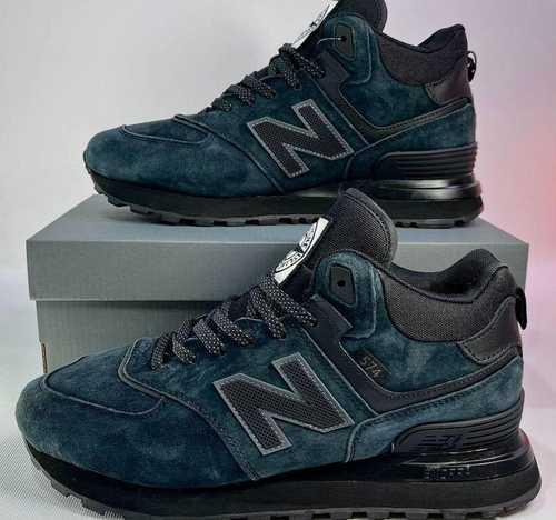 Кроссовки New Balance 574 Stone Island с мехом