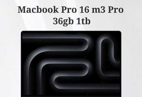 Macbook Pro 16 m3 Pro 36gb 1gb рст