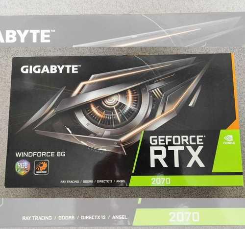 Видеокарта Gigabyte RTX 2070 windforce 8gb