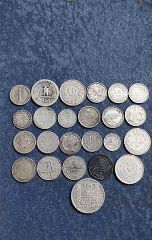 Монеты старинные серебро