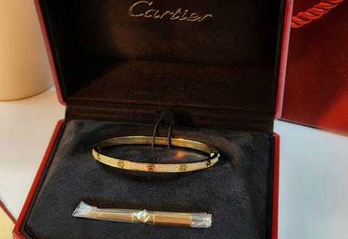 Золотой браслет Cartier love 750 пробы
