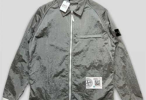 Рубашка овершот Stone island Nylon Metal серебро