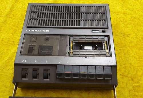 Дека кассетная Соната216, 1987г