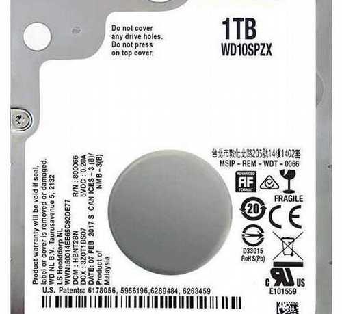 Жесткий диск Western Digital WD10spzx 1Tb sataiii
