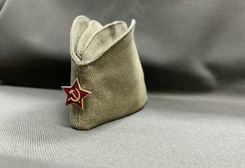 Пилотка военная ВОВ со звездой Советской армии